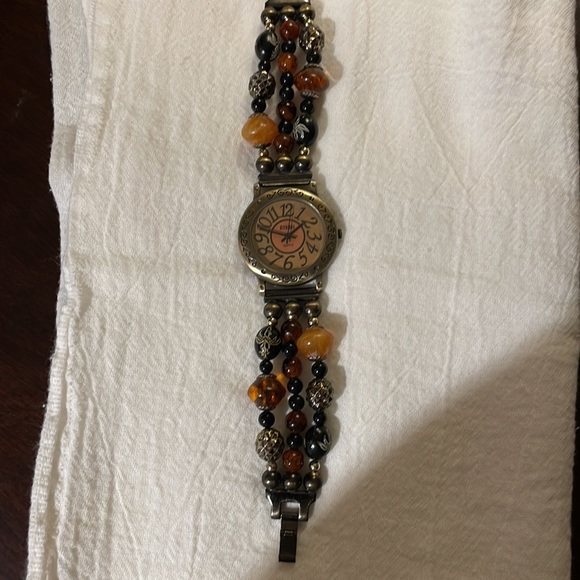 Gitano | Accessories | Vintage Womens Chunky Brown Bead Gitano Watch ...